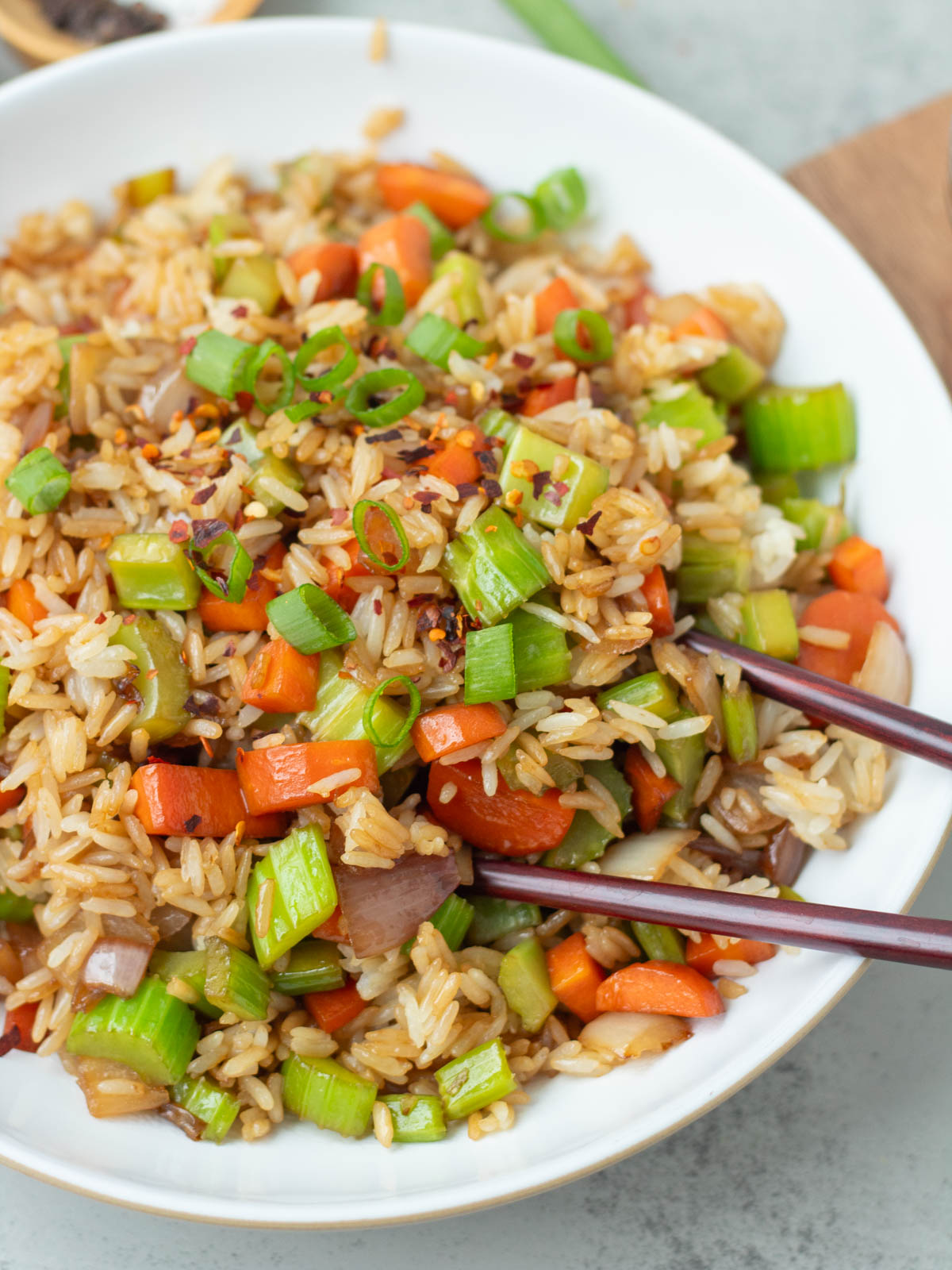 Easy Vegan Fried Rice Recipe (No Egg)