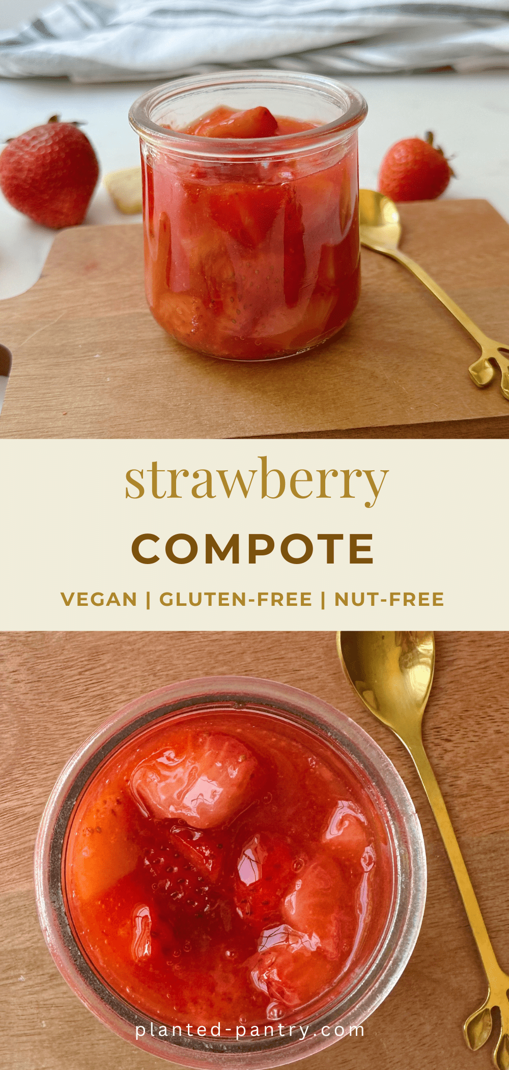 Easy Strawberry Compote - The Planted Pantry